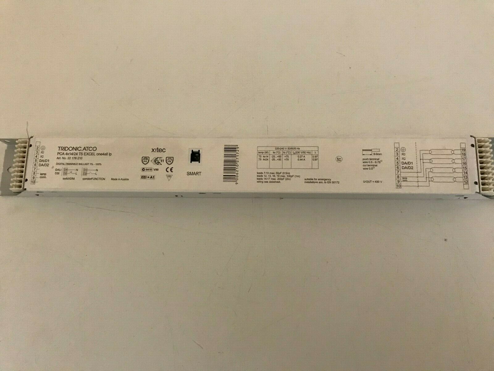 Tridonic atco PCA 4x14/24 T5 Excel one 4 all digital dimmable Ballast – IT Regeneration