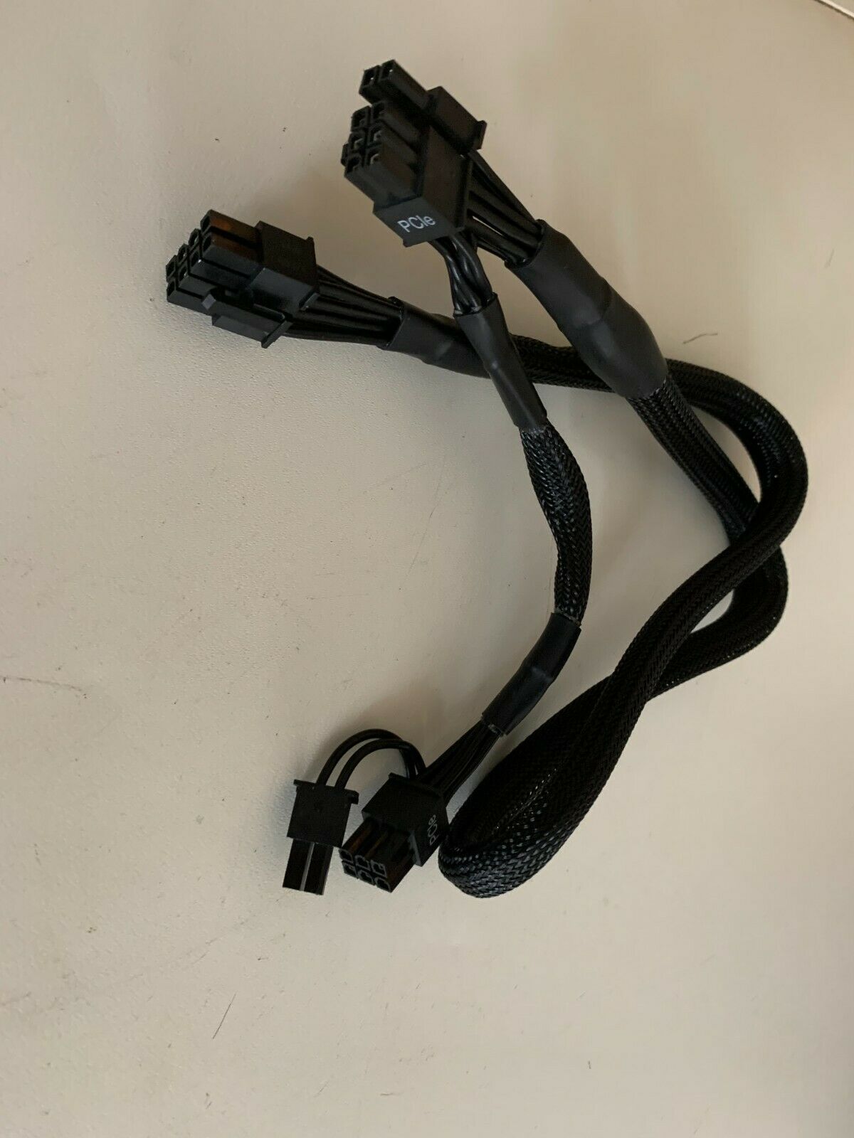GPU 6 Pin Splitter Dual 6+2 8 Power Y Cable Sata Molex Mining PCIE Gra ...