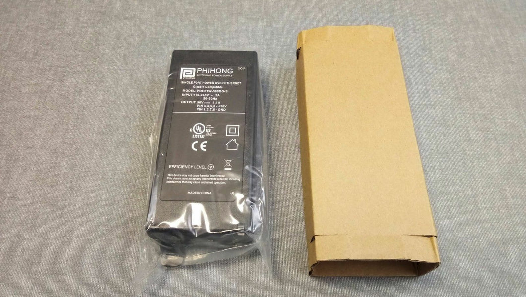Phihong POE61W-560DG-S Single Port Power Over Ethernet PoE Injector NE ...