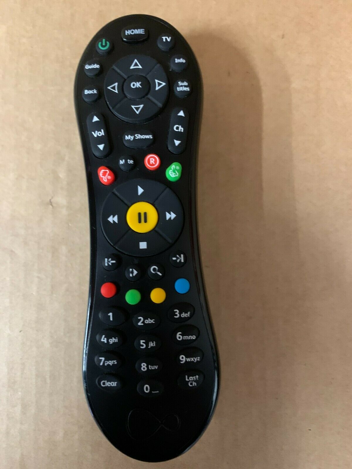 GENUINE ORIGINAL Virgin Media TiVo V6 Remote Control FULL WARRANTY – IT ...